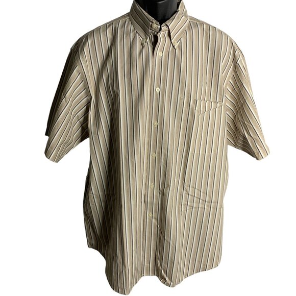 Turnbury | Shirts | Turnbury Button Down Short Sleeve Shirt Xl Tan ...